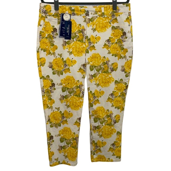 Charter Club | Pants & Jumpsuits | Charter Club Sun Yellow Denim Capris ...